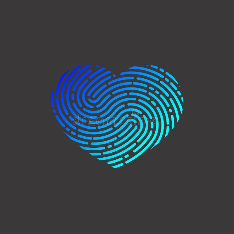 Heart with unique imprint stock vector. Illustration of maze - 137589770