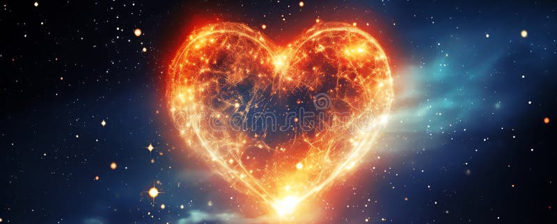 Heart of Universe, AI Generated Stock Illustration - Illustration of ...