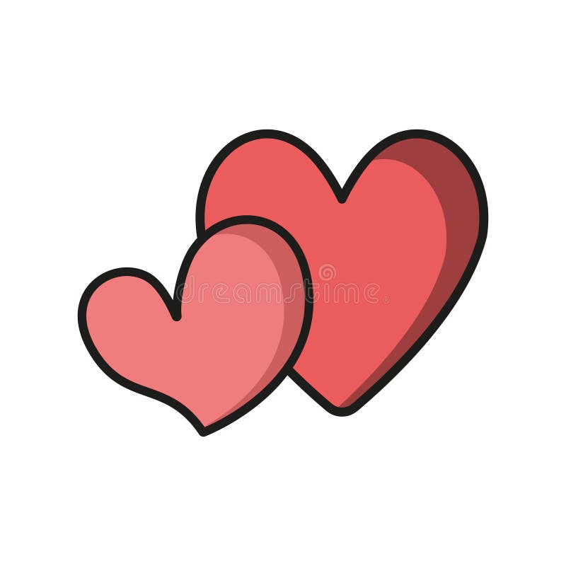 Heart Valentine Day Icon Vector Basic Design Simple and Modern Stock ...