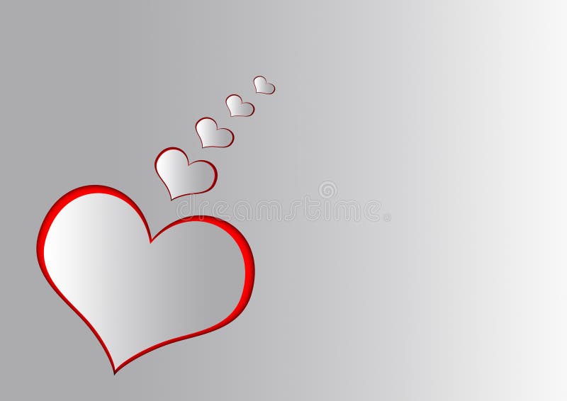 Heart on Valentine`s Day Icon with Shadow. Stock Illustration ...