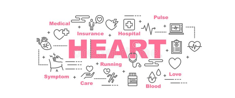 Heart vector banner stock vector. Illustration of life - 117538540