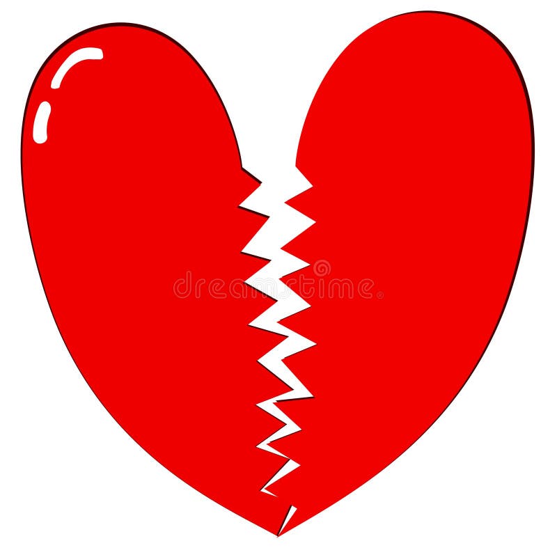 Heart Vector with a Bright Red Color Stock Vector - Illustration of ...