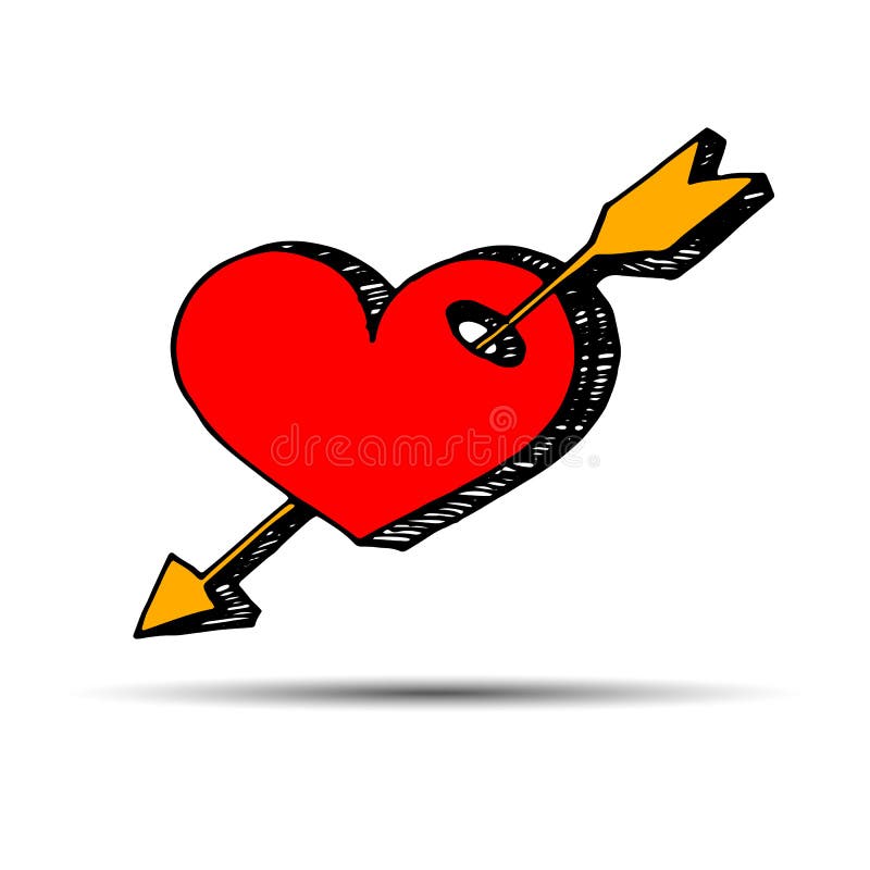 Heart Vector Day Symbol Element Love Icon Design Color Stock Vector ...