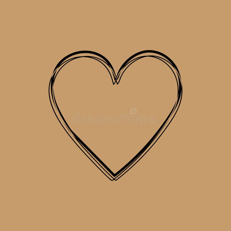 Heart vector icon stock vector. Illustration of concept - 110394457
