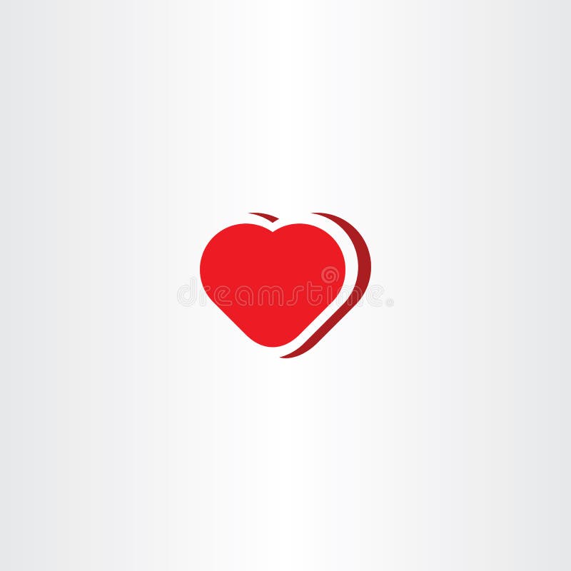 Heart Vector Icon Symbol Red Love Sign Stock Vector - Illustration of ...