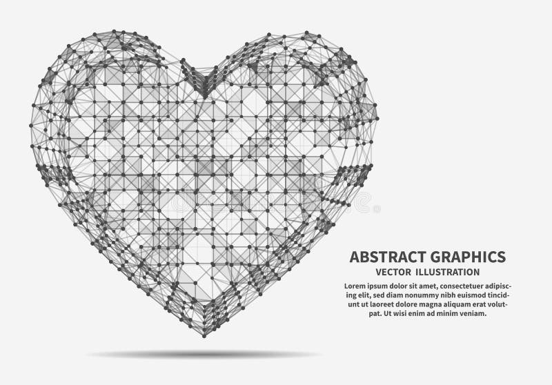 Heart, Vector Illustration. Network Connections. Stock Vector ...