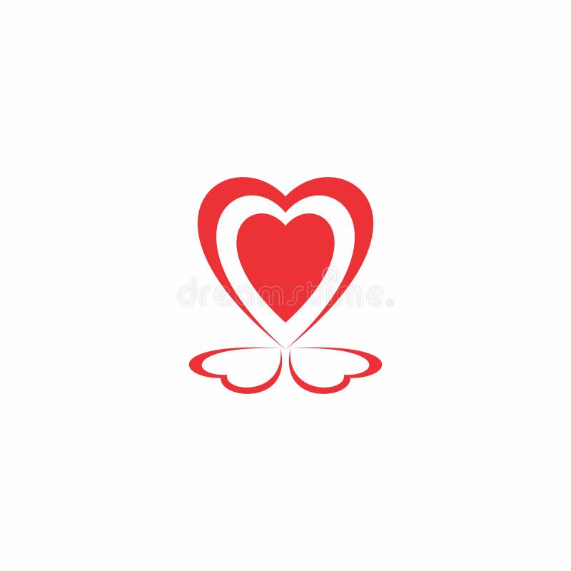 Creative Heart Logo Vector Design. Valentine Heart Motif. Heart Design ...