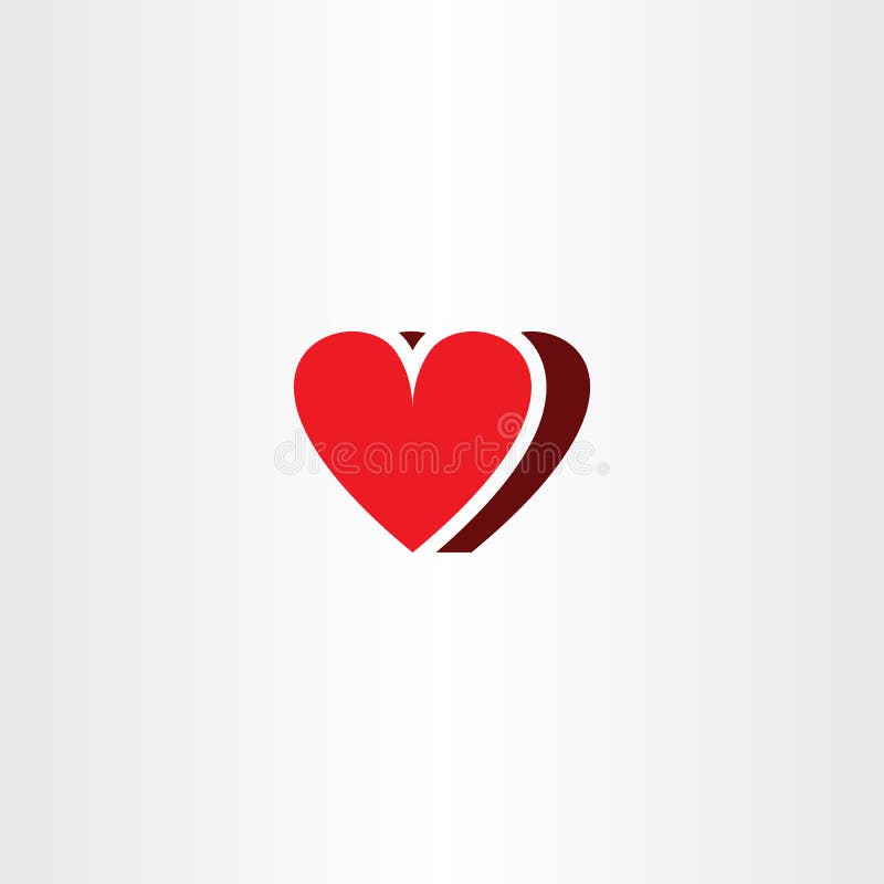 Heart Vector Symbol Icon Love Element Stock Vector - Illustration of ...