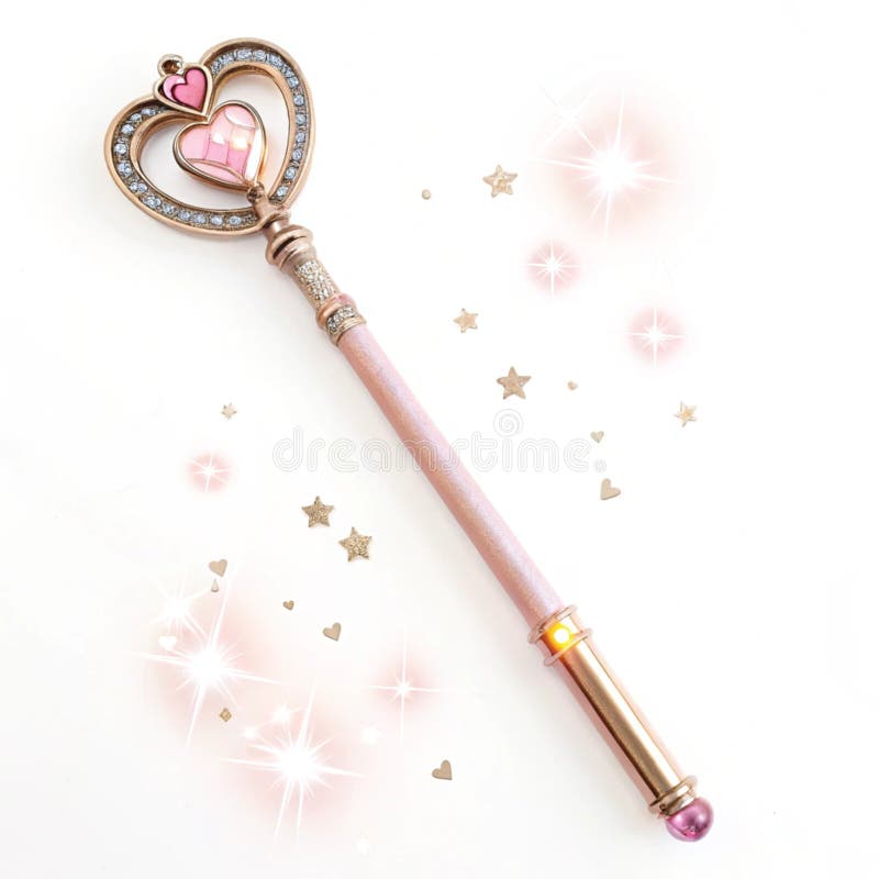 Heart Wand Icon Isolated on Transparent Background Stock Illustration ...