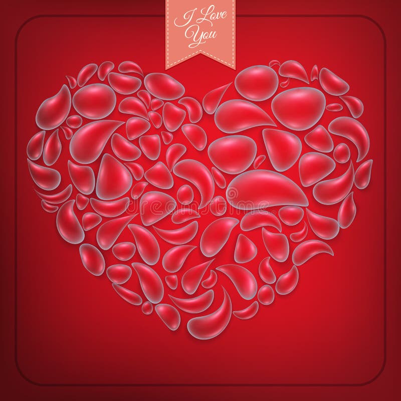 Red Heart Water Splash Water Drop Stock Illustrations – 306 Red Heart ...