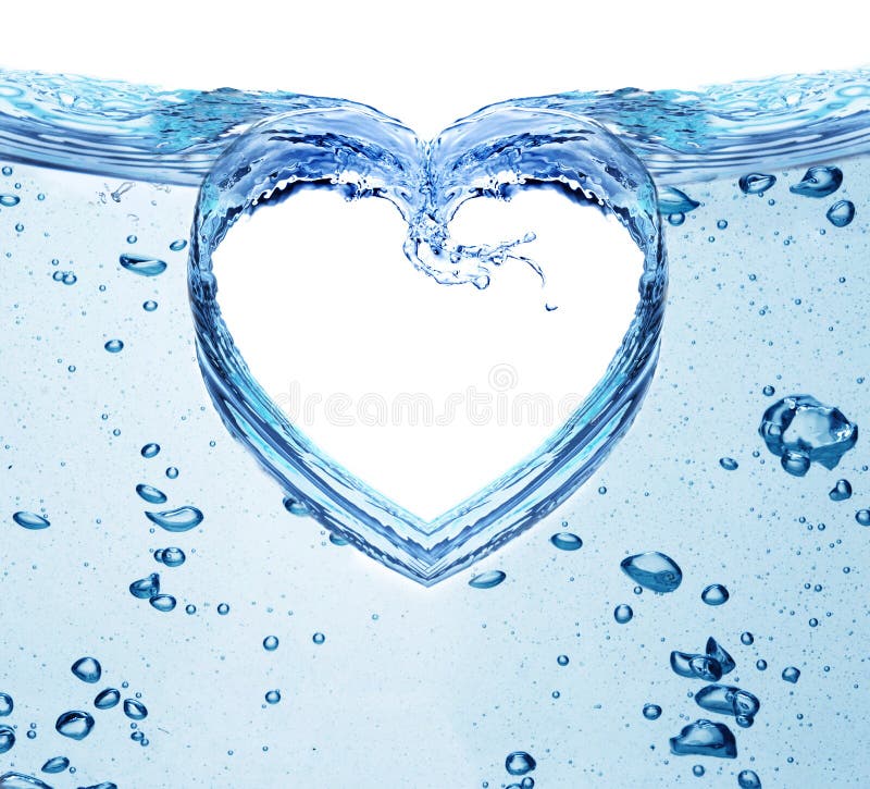 Water Heart stock photo. Image of water, love, conceptual - 7834488