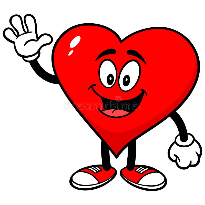 Heart Waving stock vector. Illustration of graphic, computer - 72945590