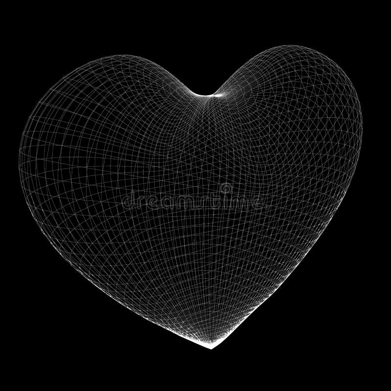 Heart wire frame stock illustration. Illustration of creativity - 69034136