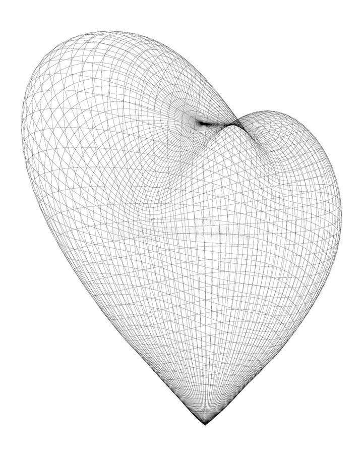 Heart wire frame stock illustration. Illustration of sign - 69139883