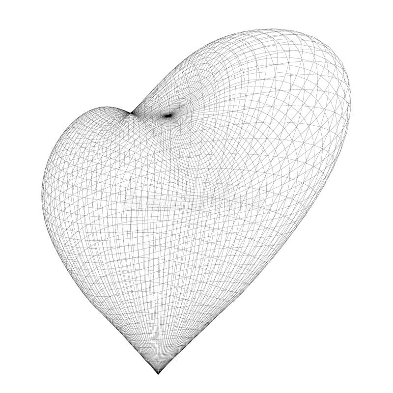 Heart wire frame stock illustration. Illustration of holiday - 69142509