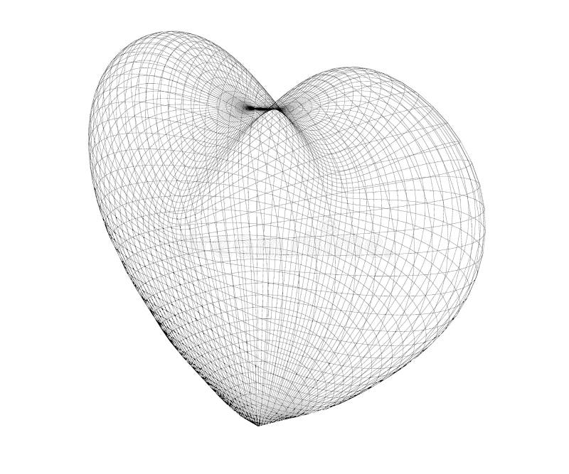 Heart wire frame stock illustration. Illustration of grunge - 69143718