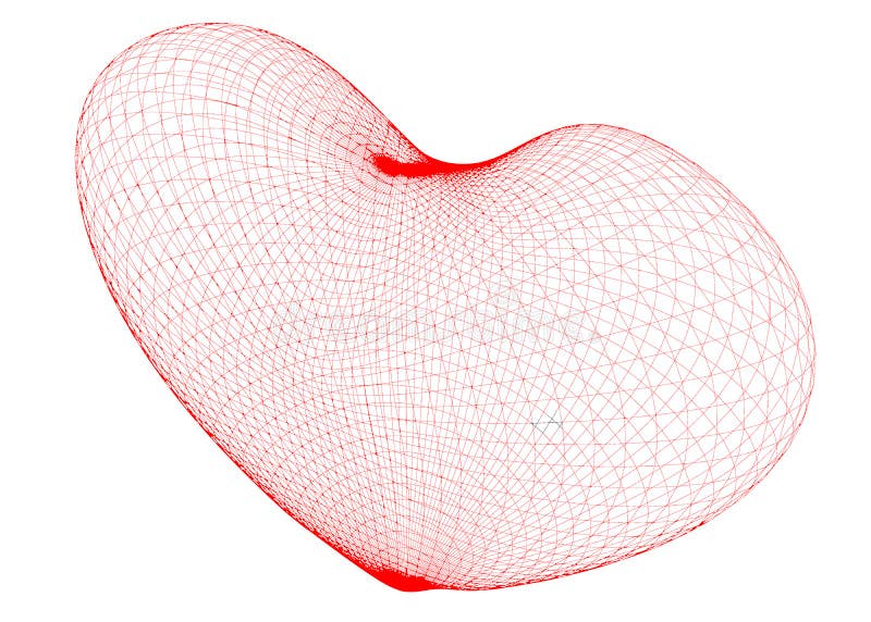 Heart wire frame stock illustration. Illustration of creativity - 69035109
