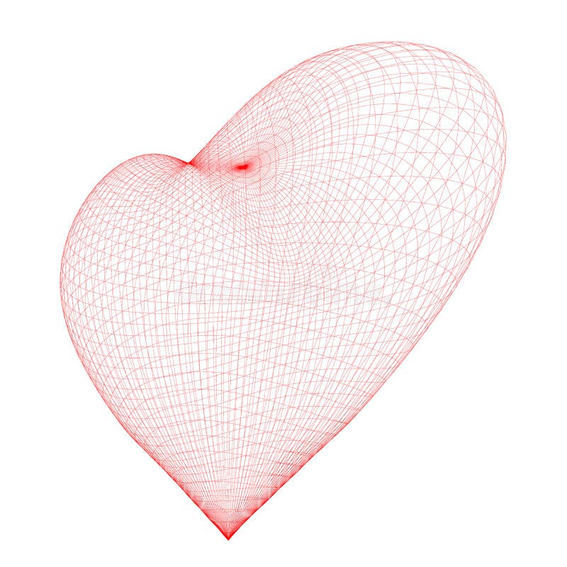 Heart wire frame stock illustration. Illustration of creativity - 69035109