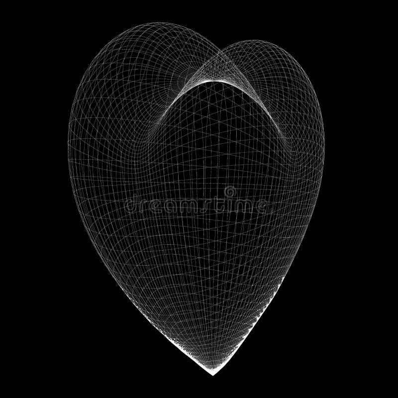Heart wire frame stock illustration. Illustration of gift - 69336598