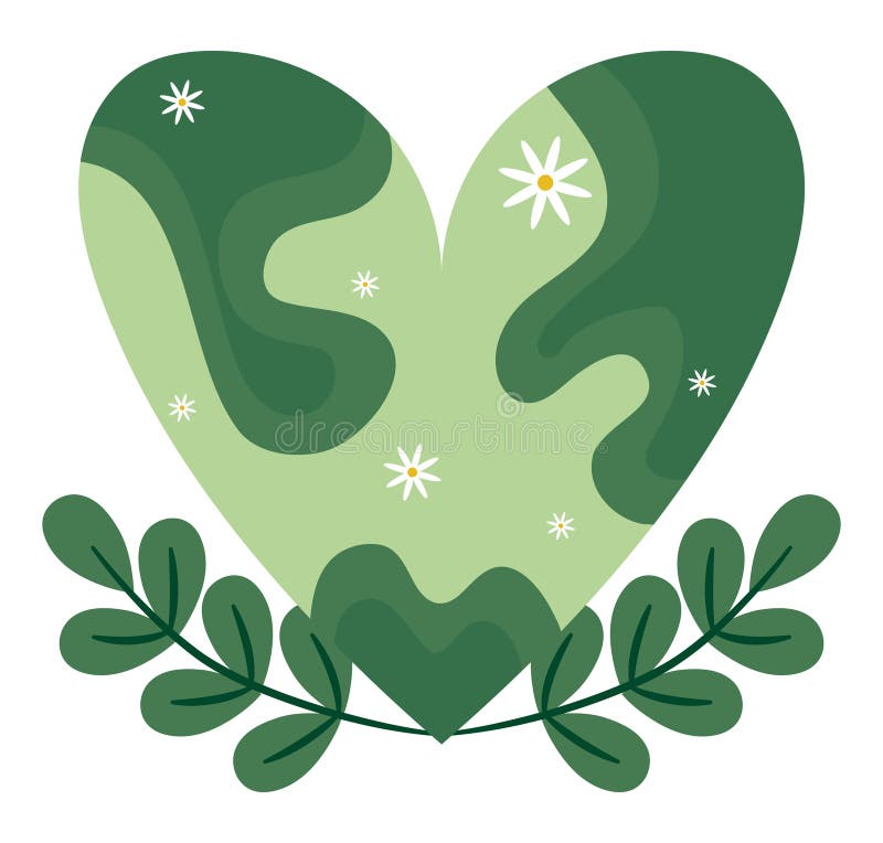 Heart world globe stock vector. Illustration of nature - 272026881