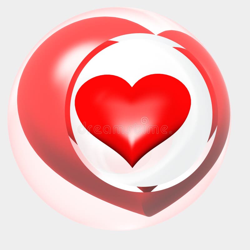 Heart Wrap stock illustration. Illustration of round - 12010853