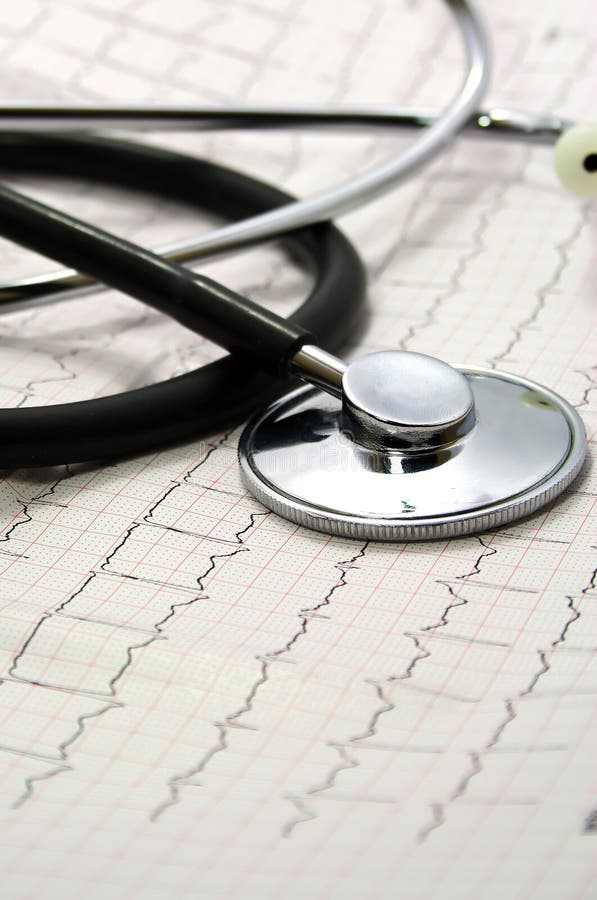 Heartbeat stock image. Image of cardiograph, stethoscope - 17843217