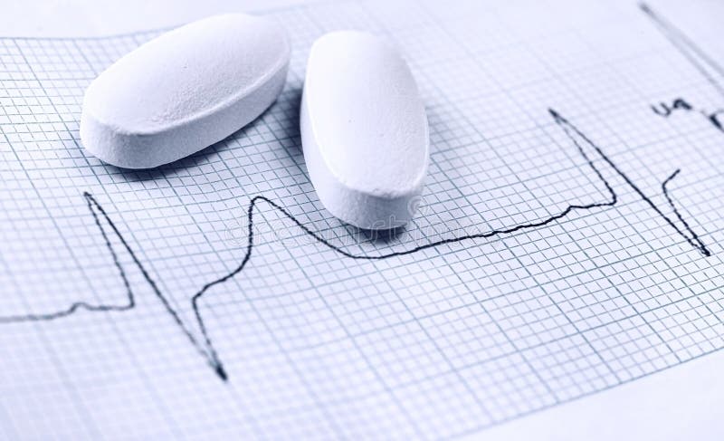 Heartbeat Curve on Cardiogram Test Stock Photo - Image of cardiogram ...