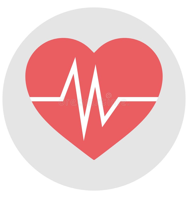Heartbeat, Lifeline, Isolated Vector Icon that Can Be Easily Modified ...