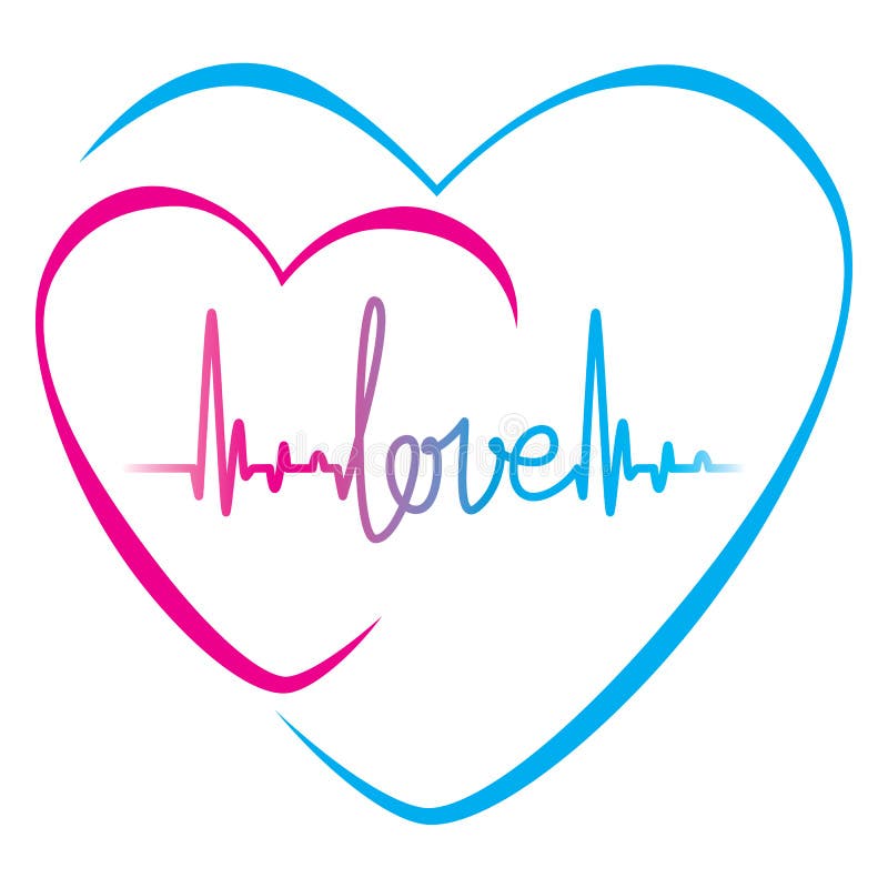 Heartbeat Love Text and Heart Symbol Stock Vector - Illustration of ... Heartbeat Love Text and Heart Symbol Stock Vector - Illustration of ...