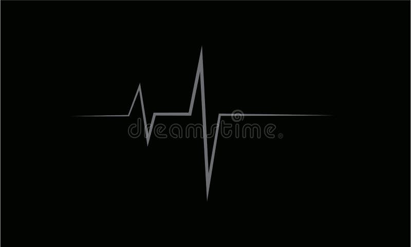 Heartbeat Pulse Graph Symbol Vector Illustration Stock Vector ...