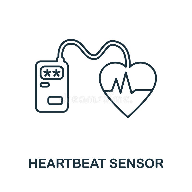 Heartbeat Sensor Icon. Simple Element from Sensors Icons Collection ...