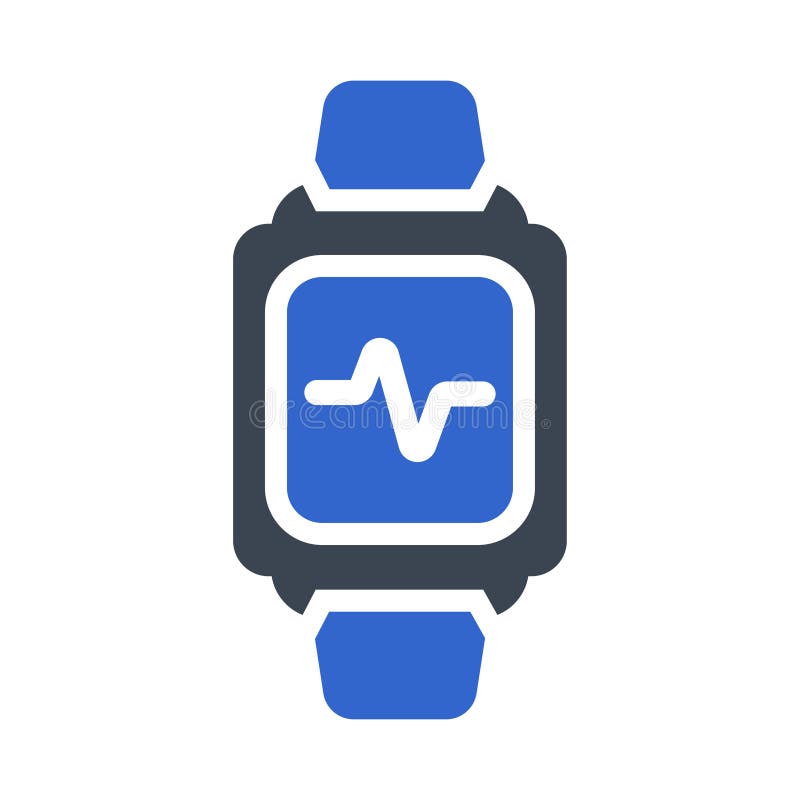 Heartbeat, Smart Watch Icon Stock Vector - Illustration of wristwatch ...
