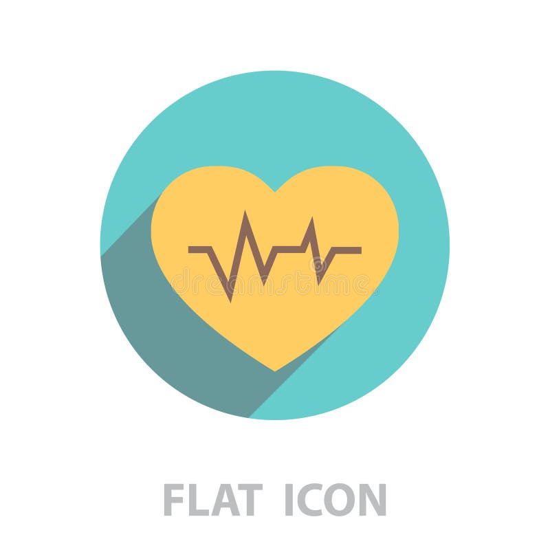 Heartbeat vector icon stock vector. Illustration of cardio - 152768359