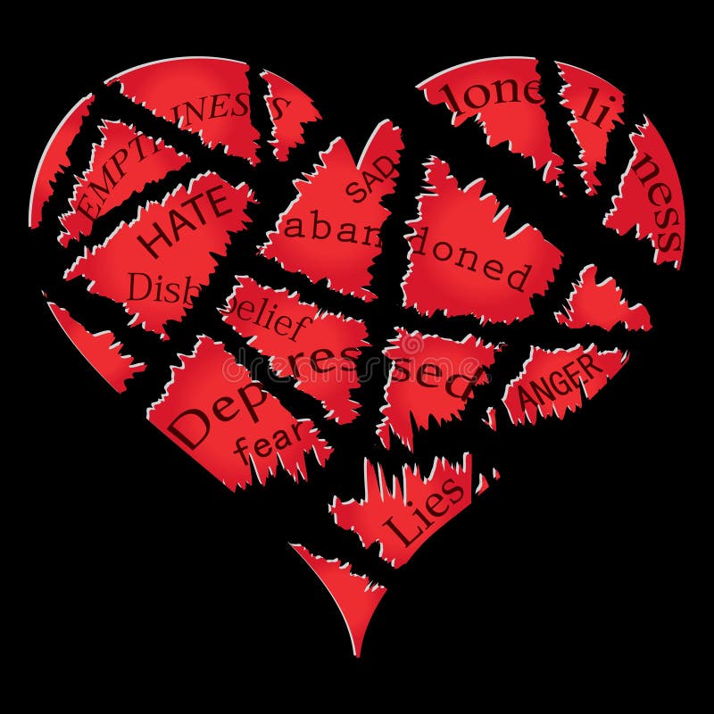 Heartbreak stock vector. Illustration of injured, infidelity - 30520301