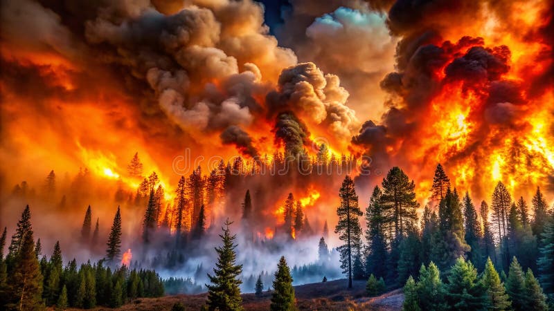 A Heartbreaking Panoramic View of a Devastating Forest Fire Witnessing ...