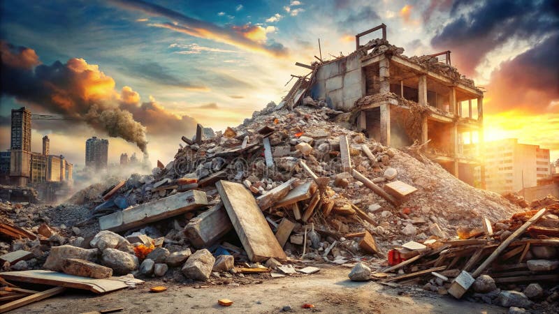 A Heartbreaking Scene of PostDisaster Rubble a Visual Representation of ...