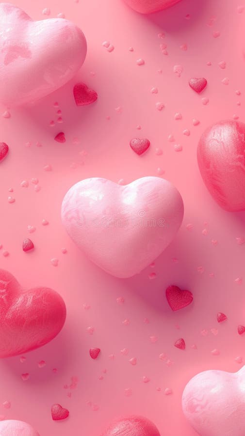 Heartfelt Design Seamless Hearts Pattern on Pink Background for ...