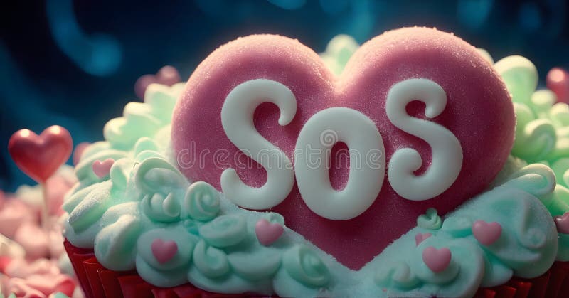 Heartfelt SOS from Candyland Stock Photo - Image of dessert, candyland ...