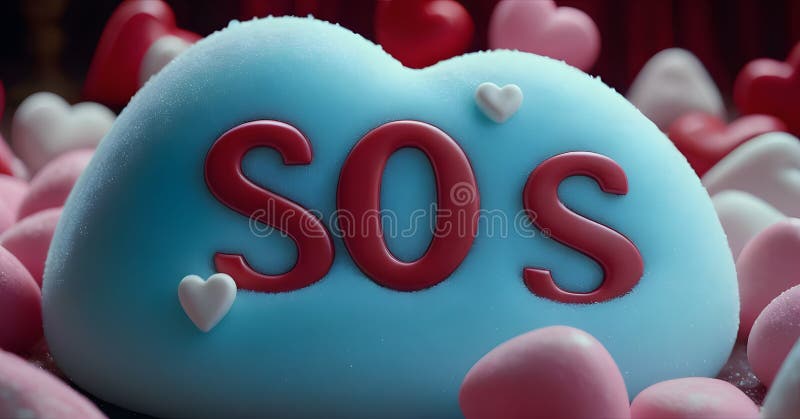 Heartfelt SOS from Candyland Stock Image - Image of poignant ...