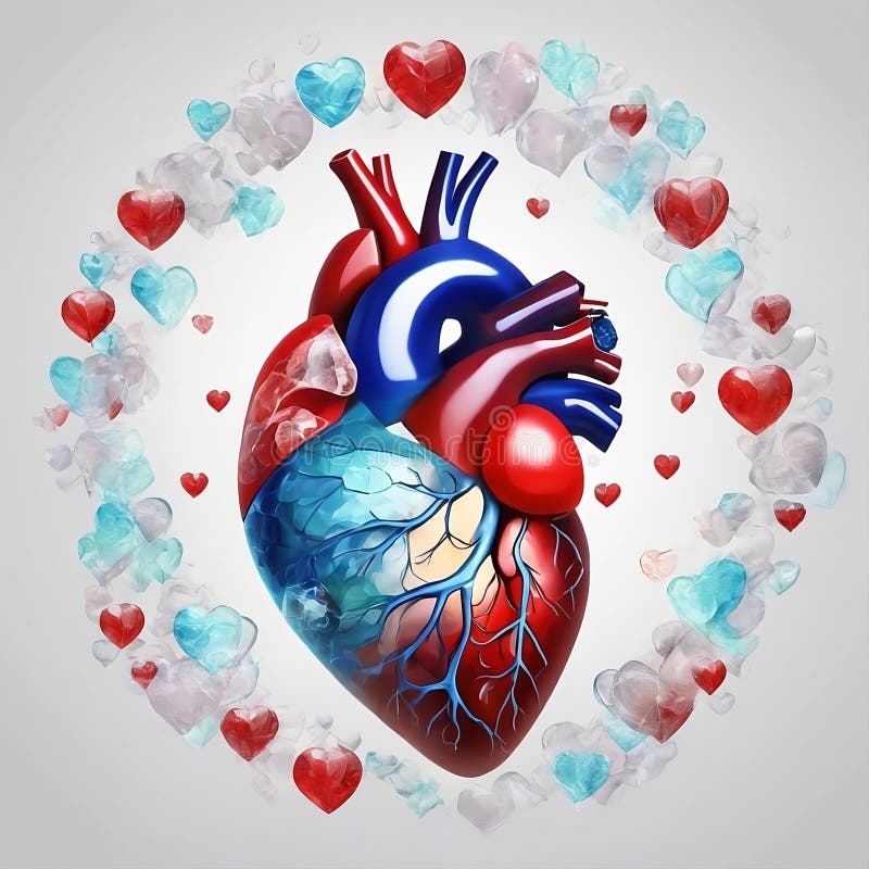 Heartfelt Transformations: AI-Generated Art for World Heart Day Stock ...