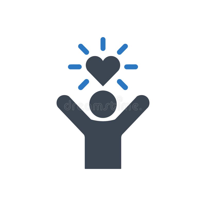 Heartful Joy Icon stock vector. Illustration of icon - 361696439