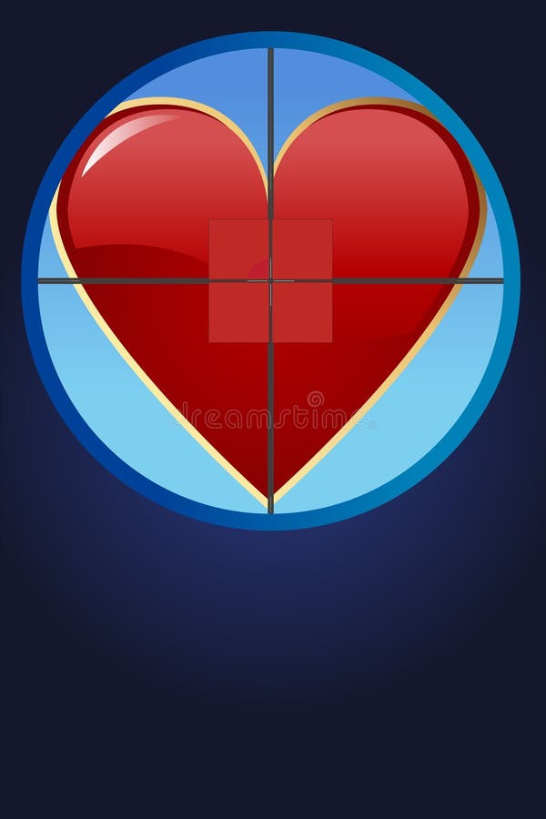 Cross hair target stock vector. Illustration of crosshair - 4531975