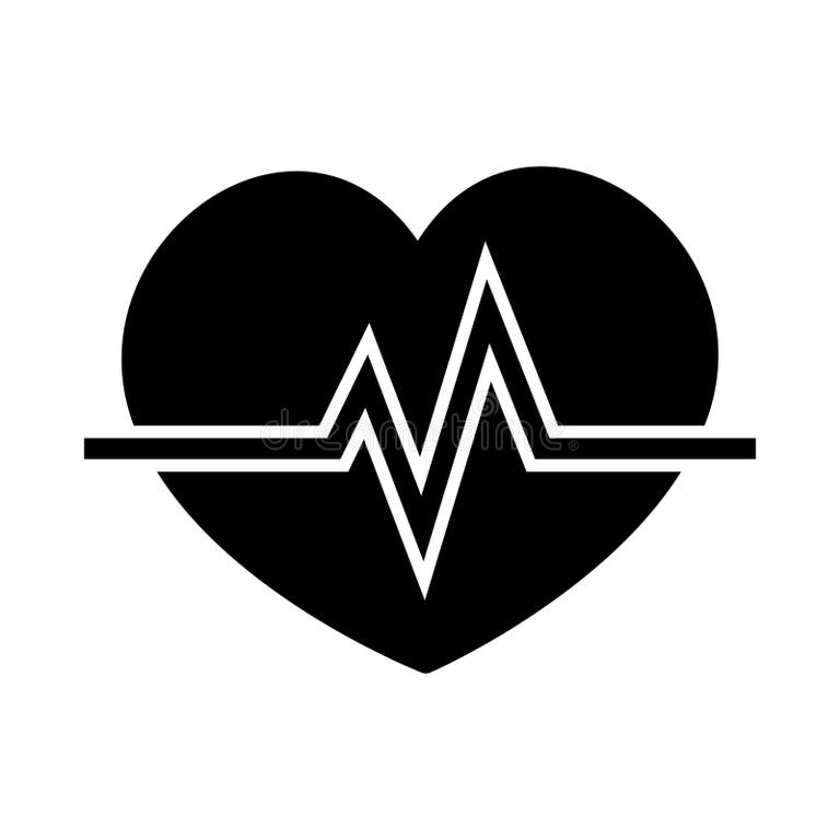 Hearth Pulse Icon Vector Design Template Stock Illustration ...
