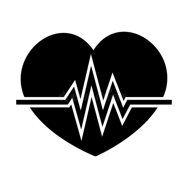 Hearth Pulse Icon Vector Design Template Stock Illustration ...