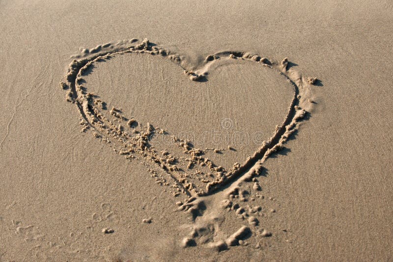 Love Written Sand Hearth Drawing Stock Photos - Free & Royalty-Free ...