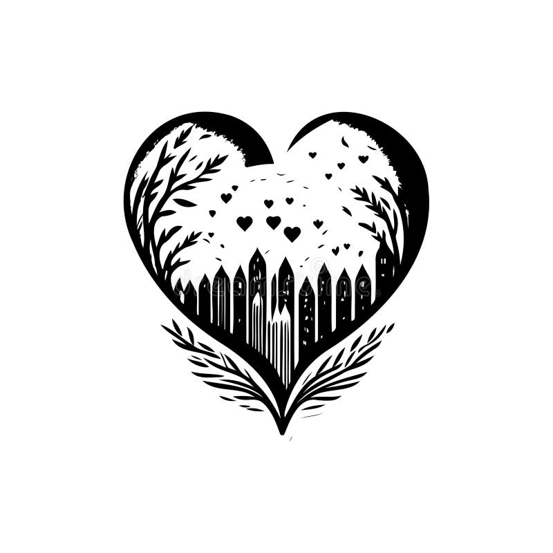 Hearth World Icon Hand Draw Black Colour World Humanitarian Day Logo ...