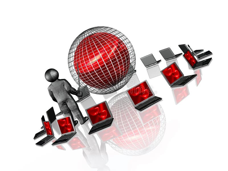 Communication Sphere stock illustration. Illustration of sphere - 3185958