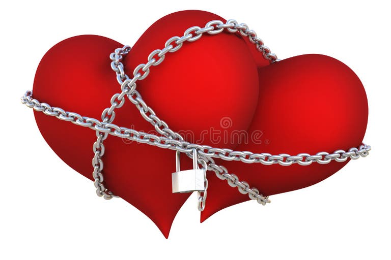 Two Hearts Locked Together Stock Illustrations – 42 Two Hearts Locked ...