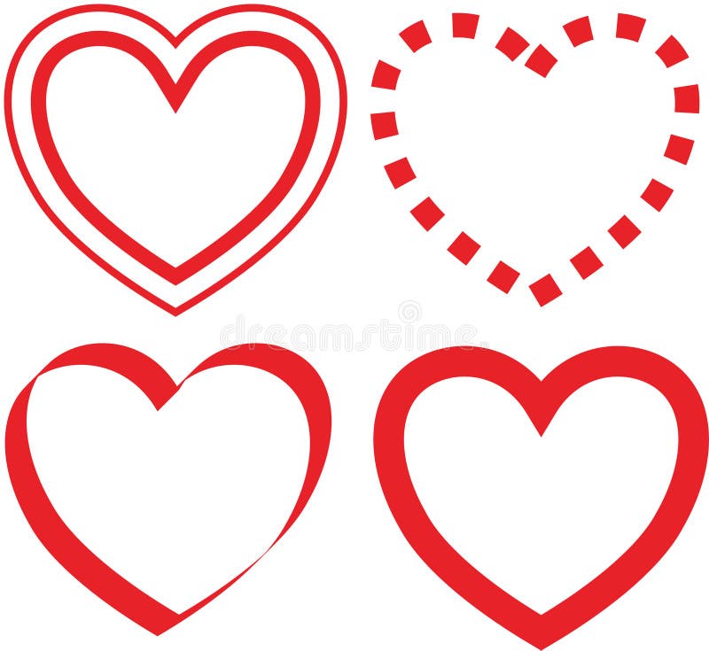 Hearts Vector illustration stock vector. Illustration of valentines ...