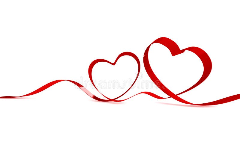 Calligraphy Valentine Hearts Clip Art Stock Illustration - Illustration ...